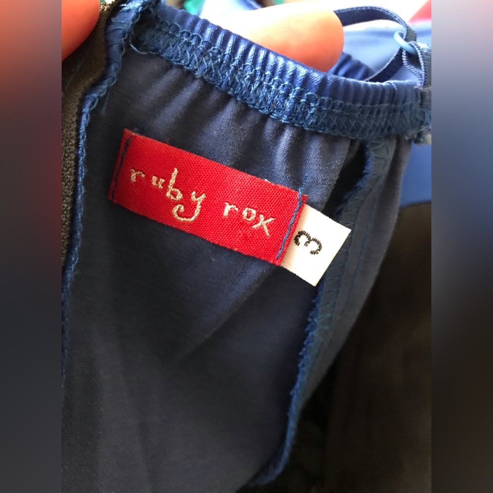 Pre Y2k 90’s Ruby Rox Royal Blue And Silver Black Hom… - Gem